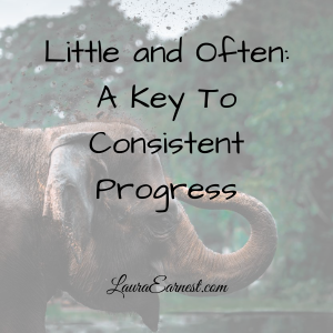 Little and Often: A Key To Consistent Progress - Laura Earnest
